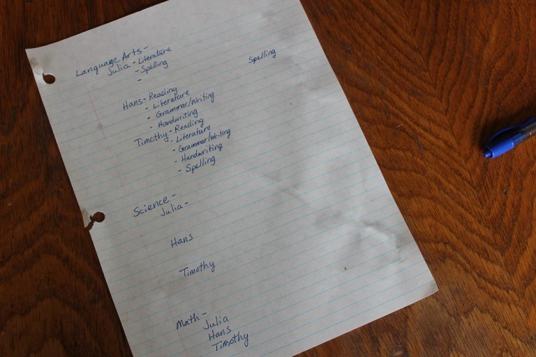 5 Steps To Plan A School Year/ A Home School Year