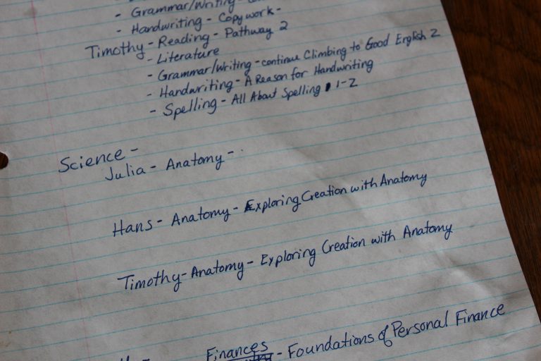 5 Steps To Plan A School Year/ A Home School Year